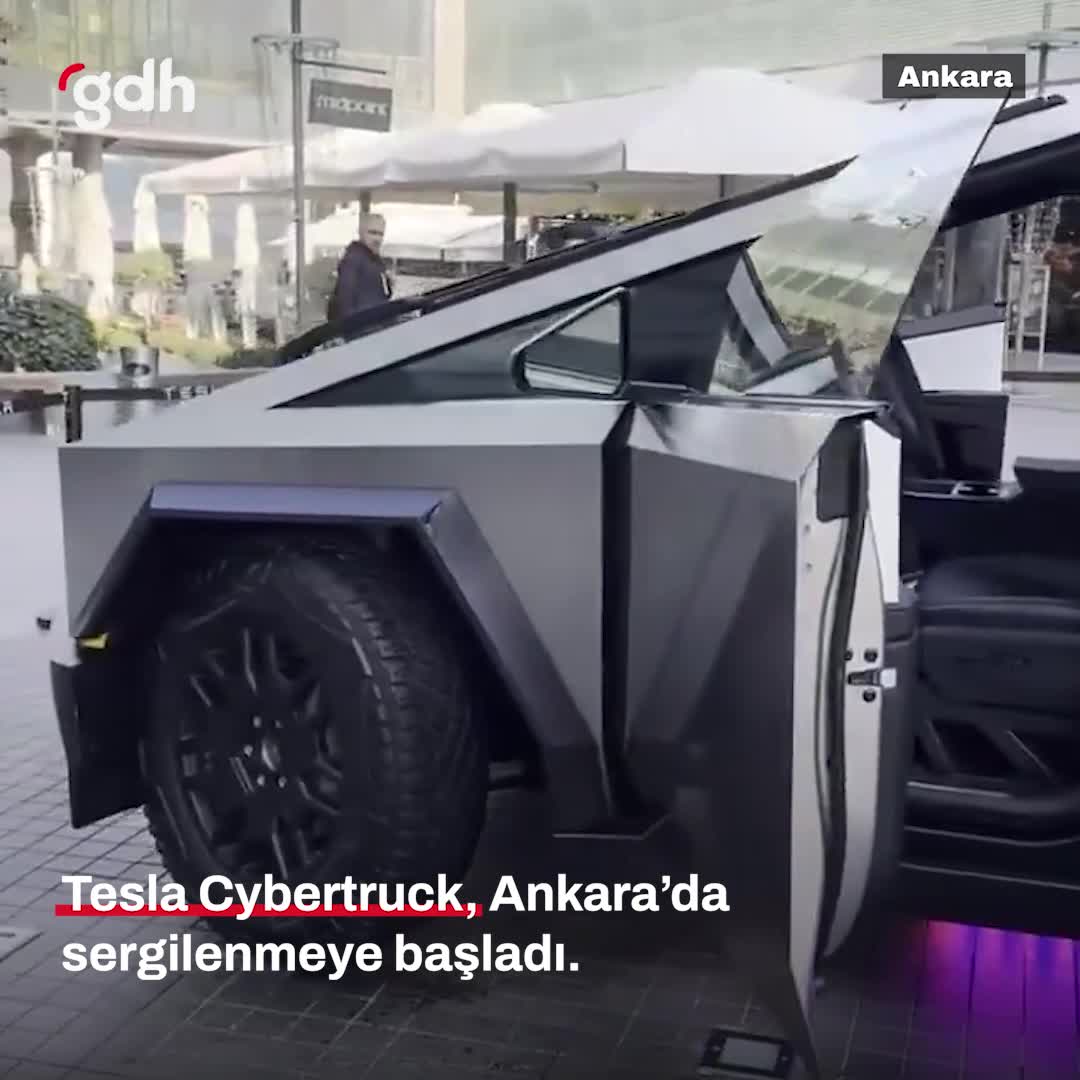 Tesla Cybertruck, Ankara'da sergilendi