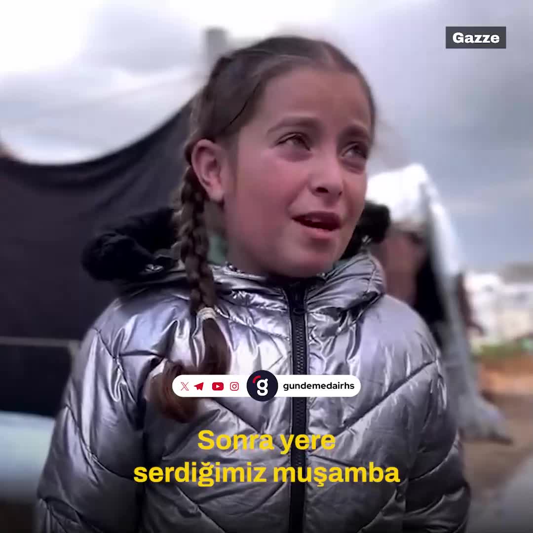 Gazzeli bir kız, soğuk ve saldırılarla mücadeleyi anlattı